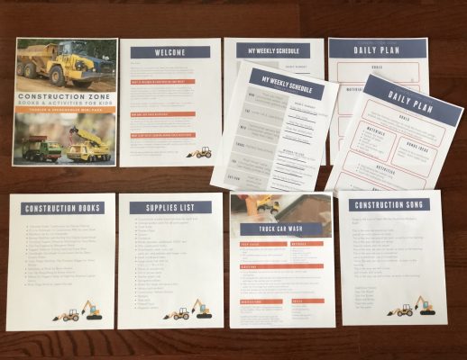 Construction Themed Week Plan for Toddlers and Preschoolers