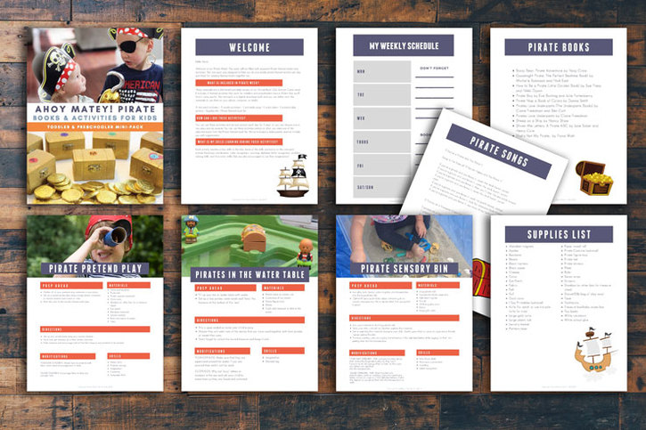 Ahoy Matey! Pirates Mini-Pack for Toddlers and Preschoolers